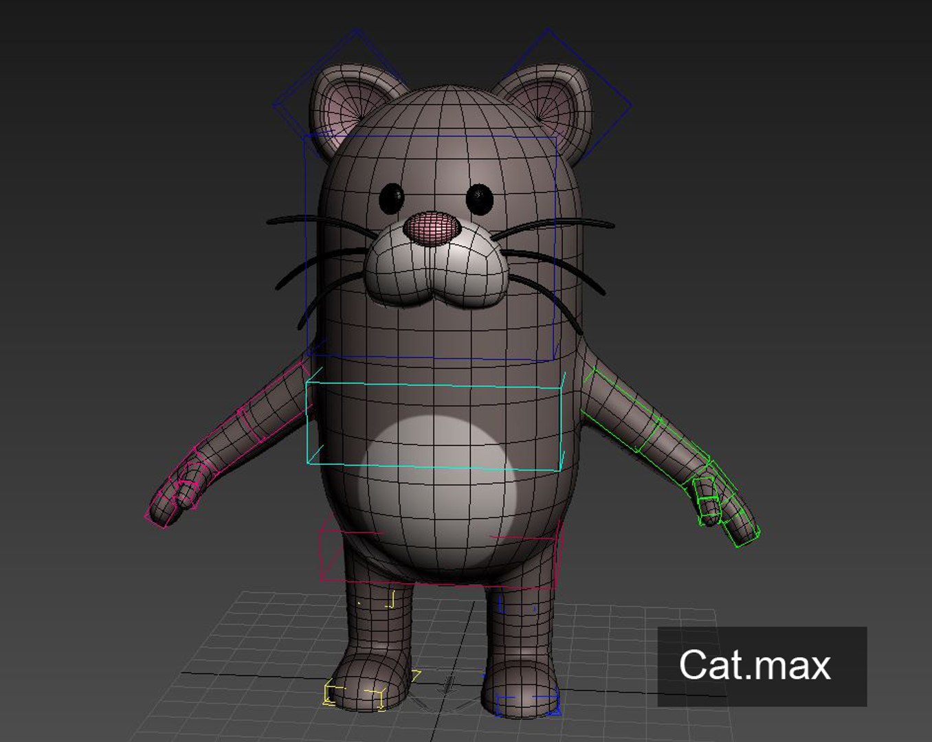 Cat Character Cartoon 3D Model - TurboSquid 1252882