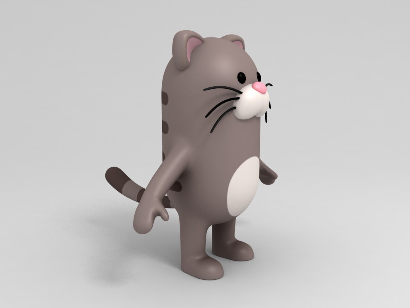 Cat Character Cartoon 3D Model - TurboSquid 1252882