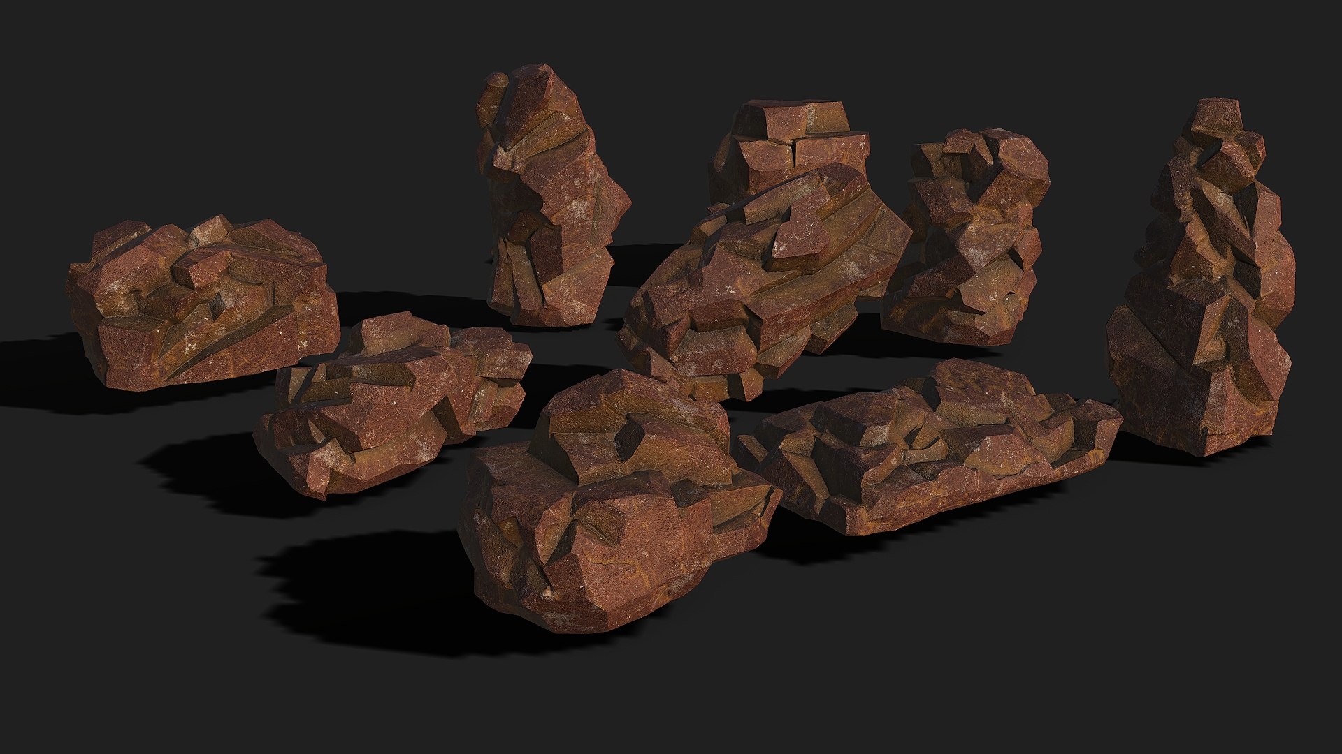 3D Model Mountain Desert Rocks PBR Pack 03 - TurboSquid 2140139