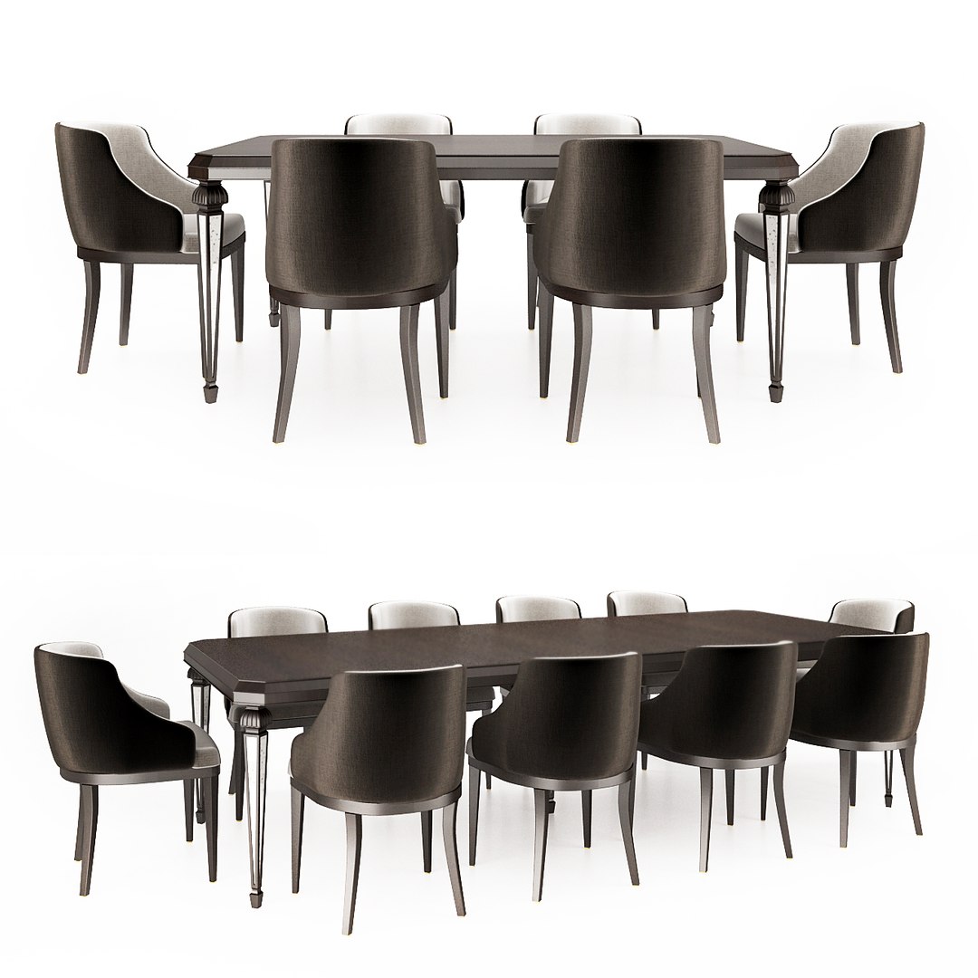 Chair Dining Table 3D Model - TurboSquid 1464995
