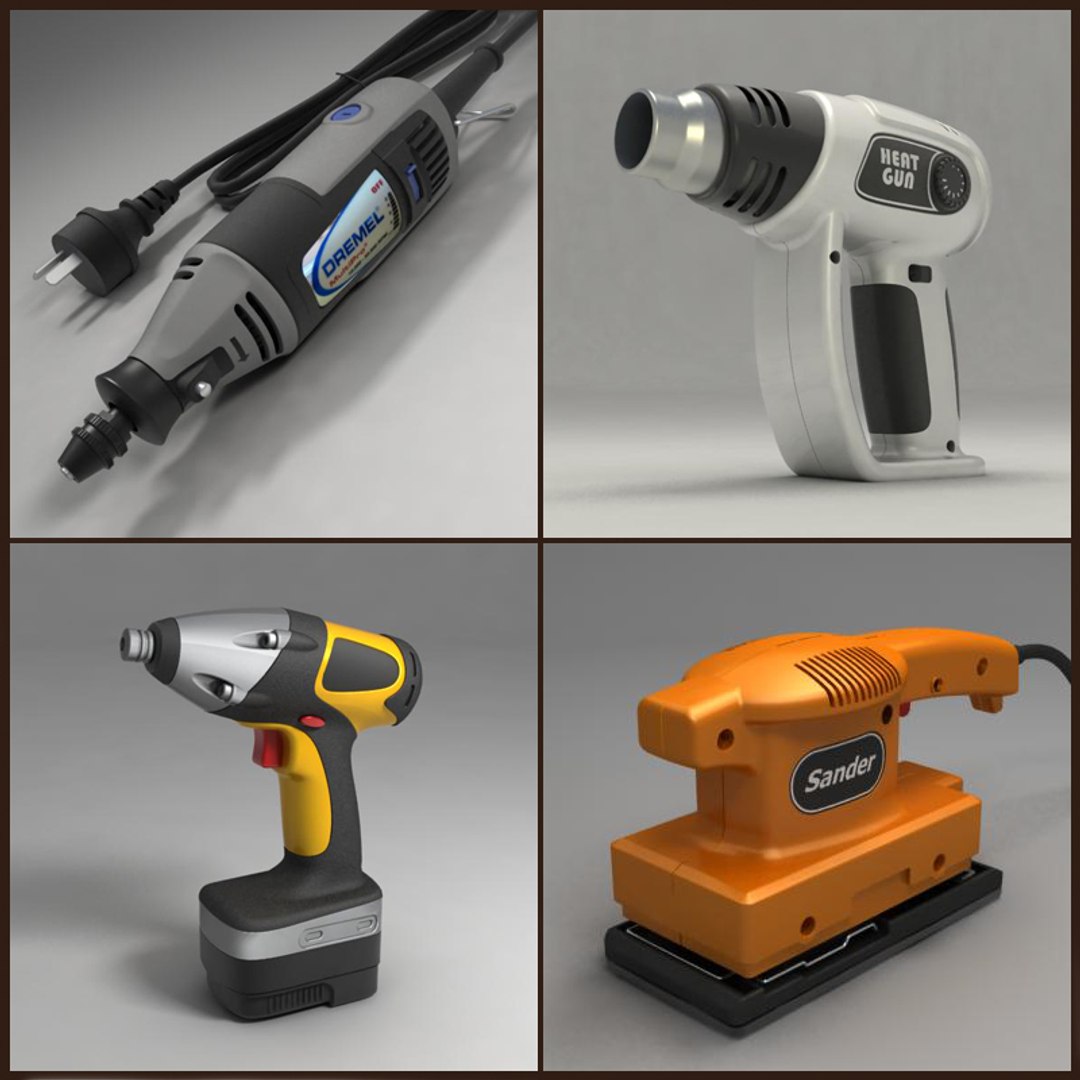 Electric Tools 3d Model