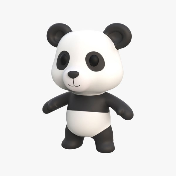 modelo 3d Pequeño animalito bebé - Panda lindo - Animado - TurboSquid ...
