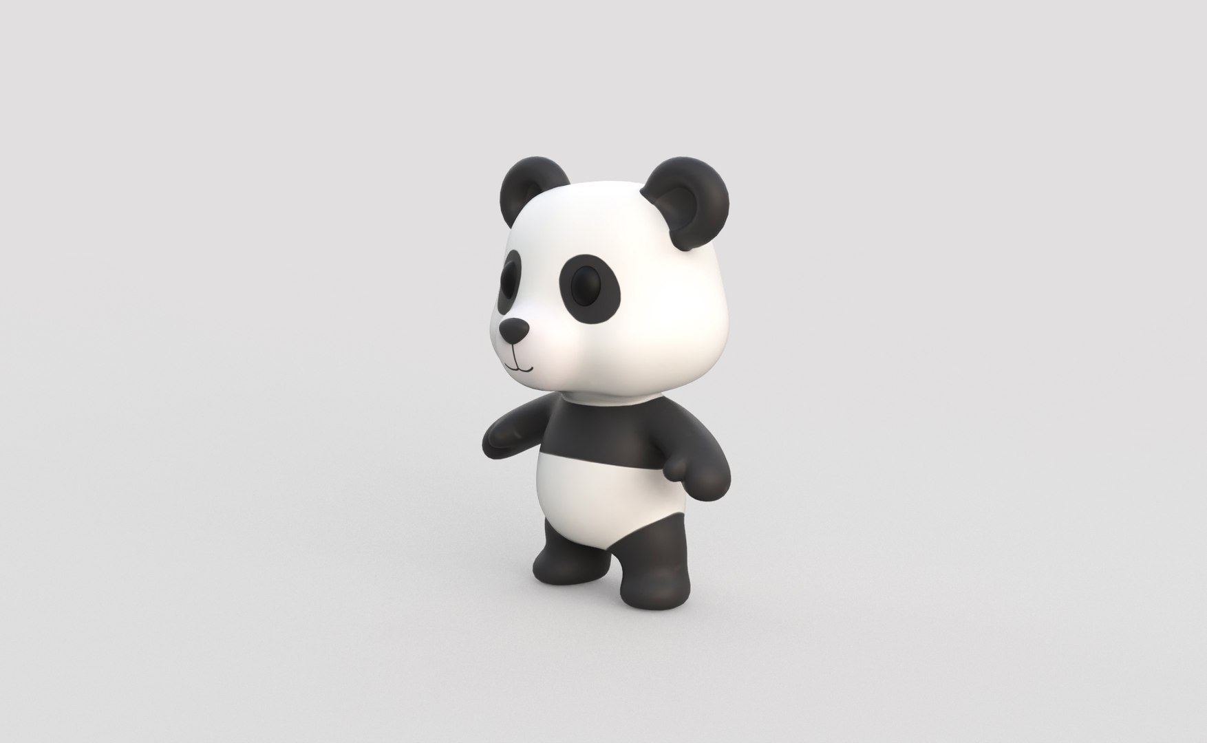3D Little Animal Baby - Panda Cute - Animated Model - TurboSquid 2282568