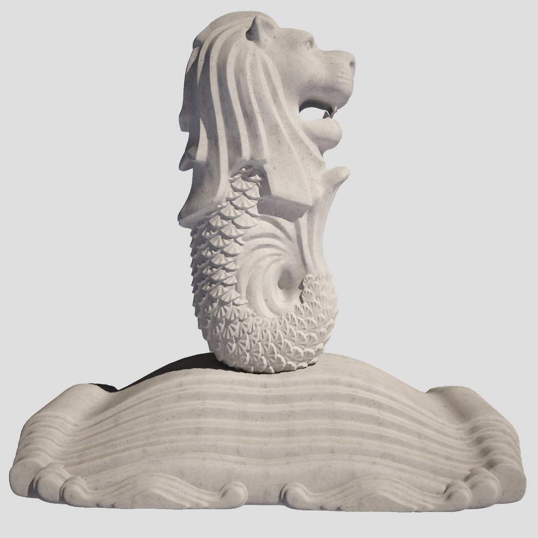 Singapore Merlion 3D Model - TurboSquid 1204065