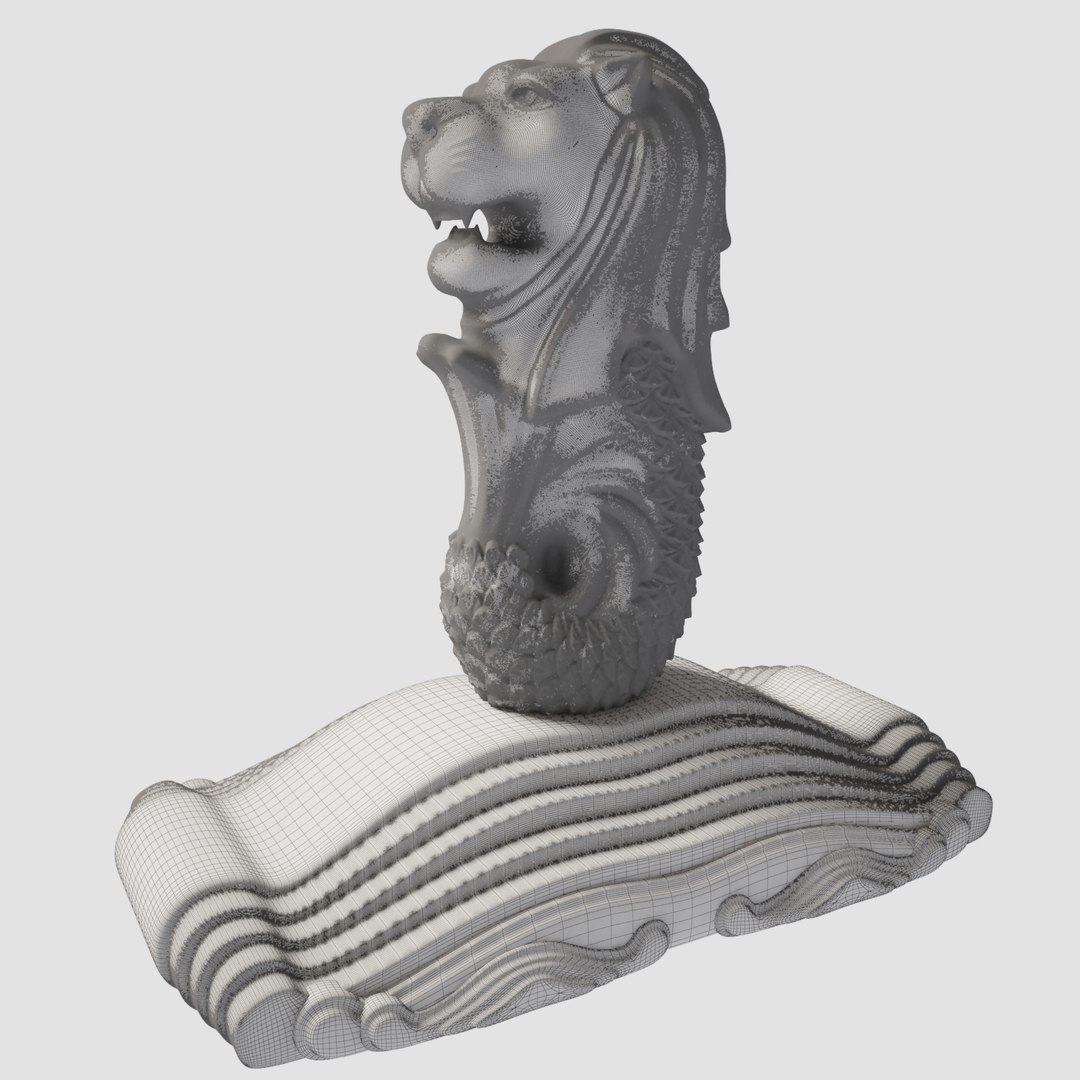 Singapore Merlion 3D Model - TurboSquid 1204065