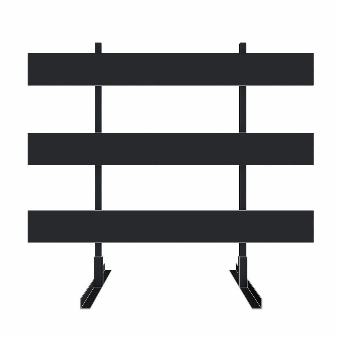 Road fence model - TurboSquid 1632443