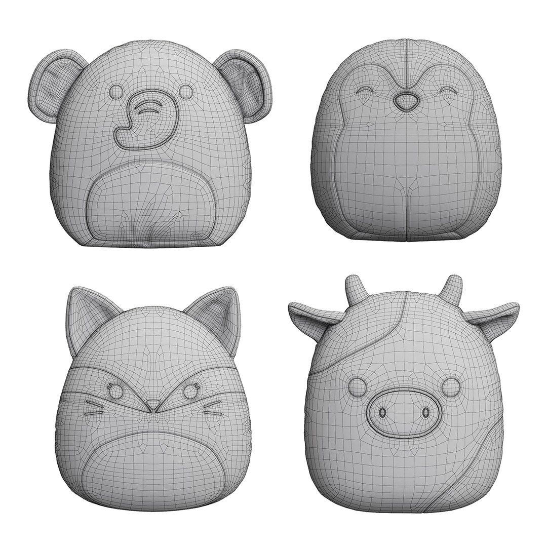 3D Squishmallows Plush Toys Collection Model - TurboSquid 2092539