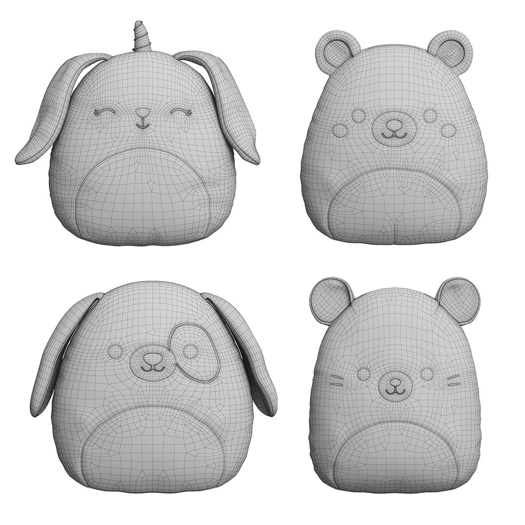 3D Squishmallows Plush Toys Collection Model - TurboSquid 2092539