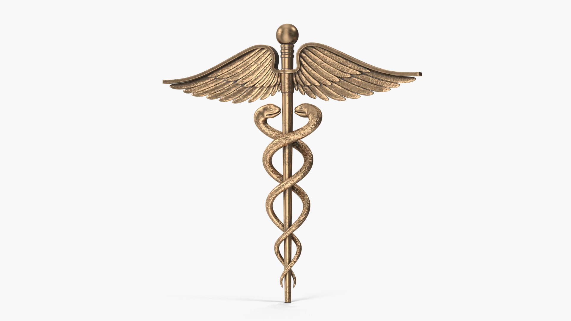 Caduceus bronze model - TurboSquid 1639677