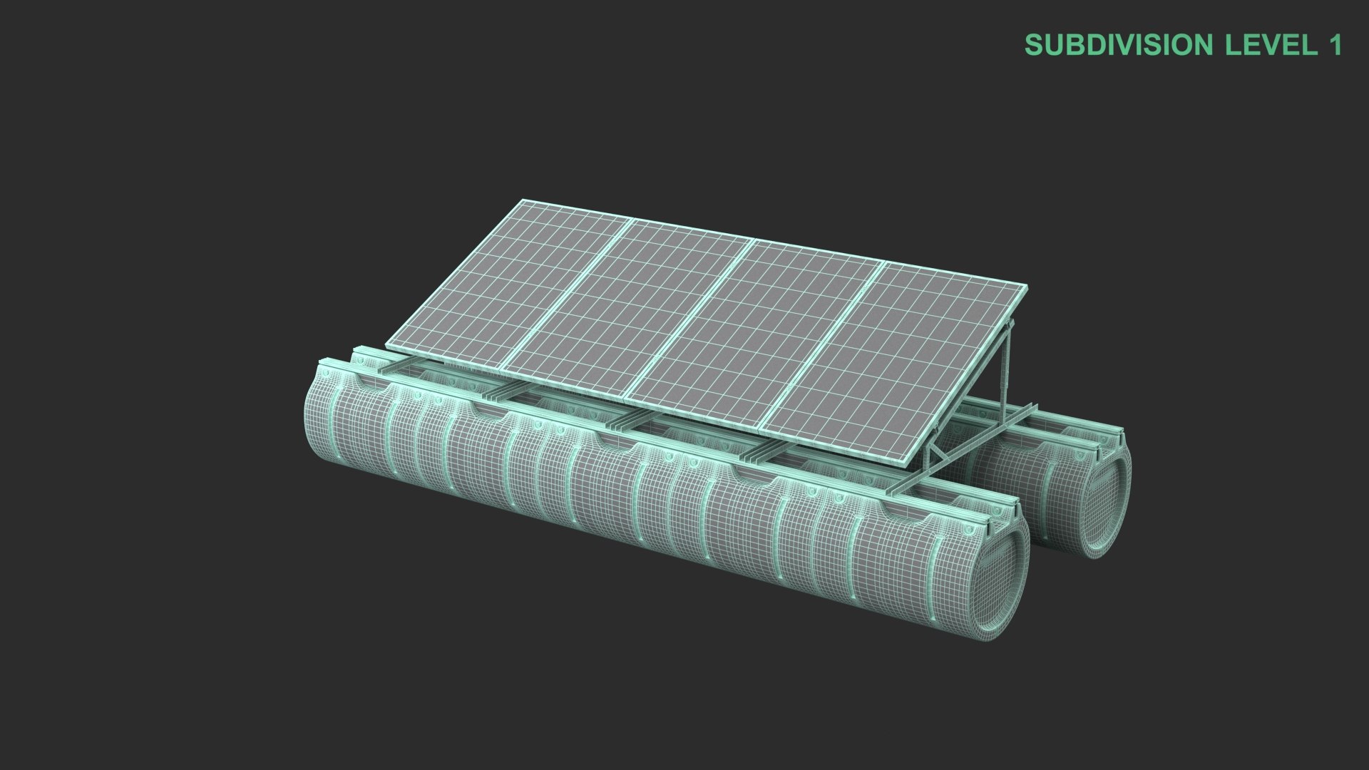 3D Floating Solar Panels Model - TurboSquid 2363090