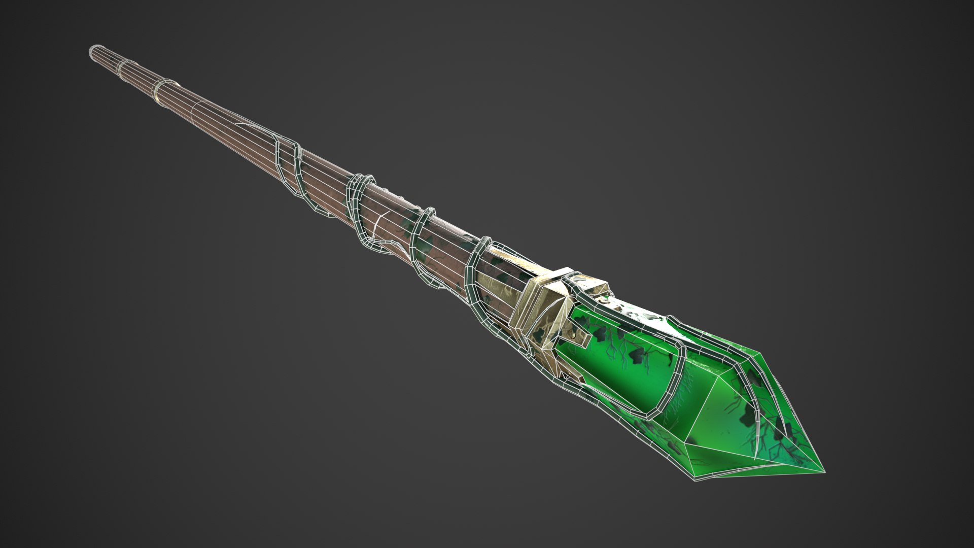 3D Model Fantasy Staff - TurboSquid 2133354