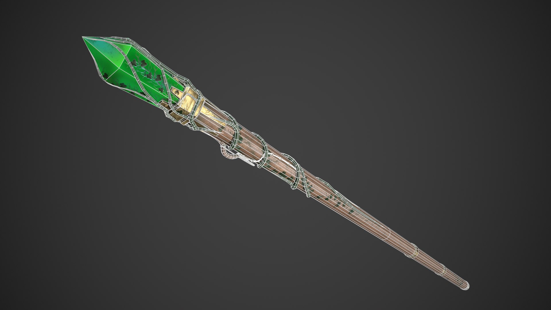 3D Model Fantasy Staff - TurboSquid 2133354