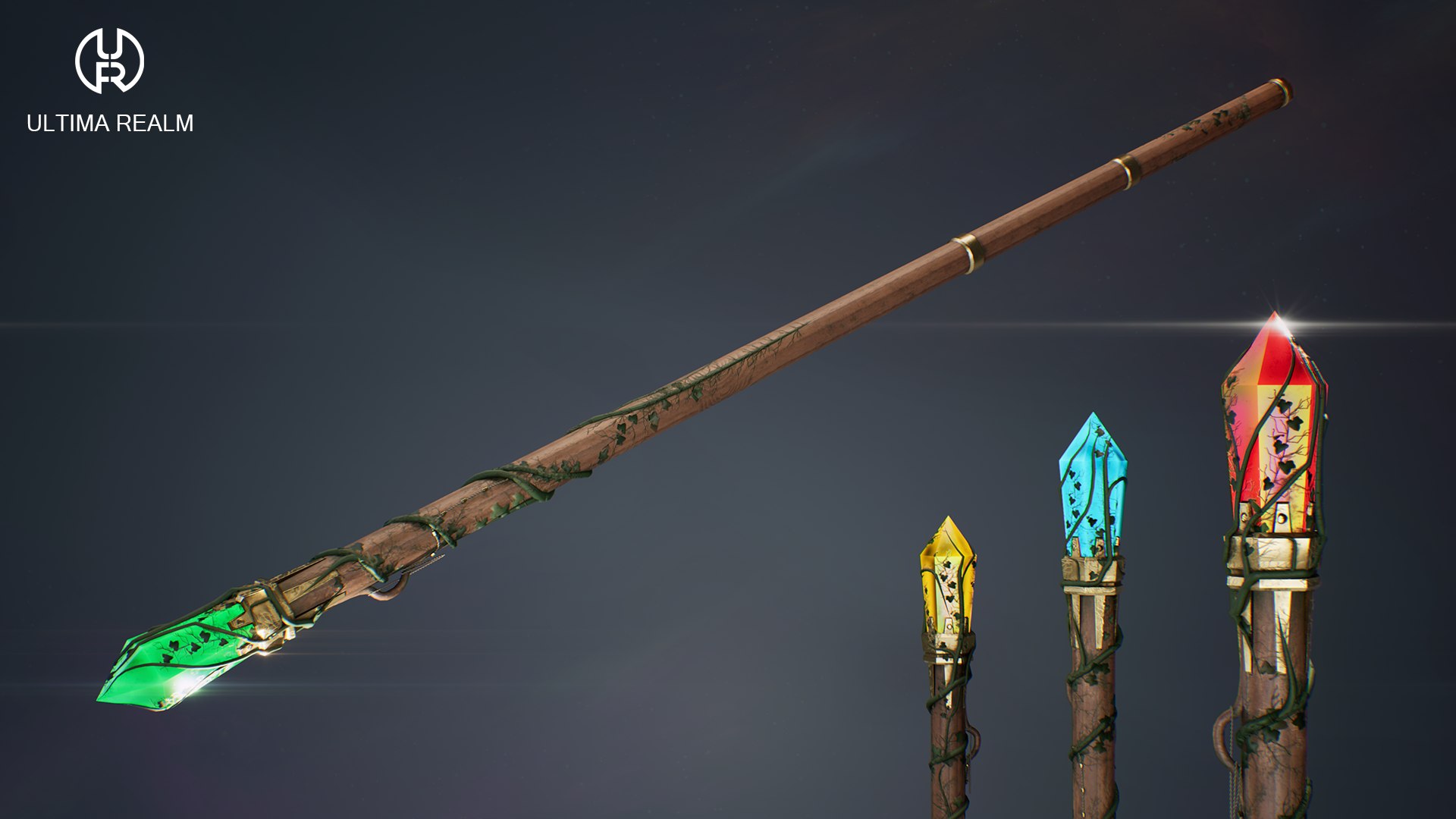 3D Model Fantasy Staff - TurboSquid 2133354