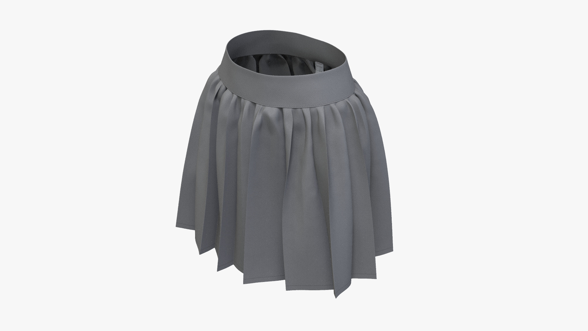 Pleated Skirt 3D Model - TurboSquid 2190451