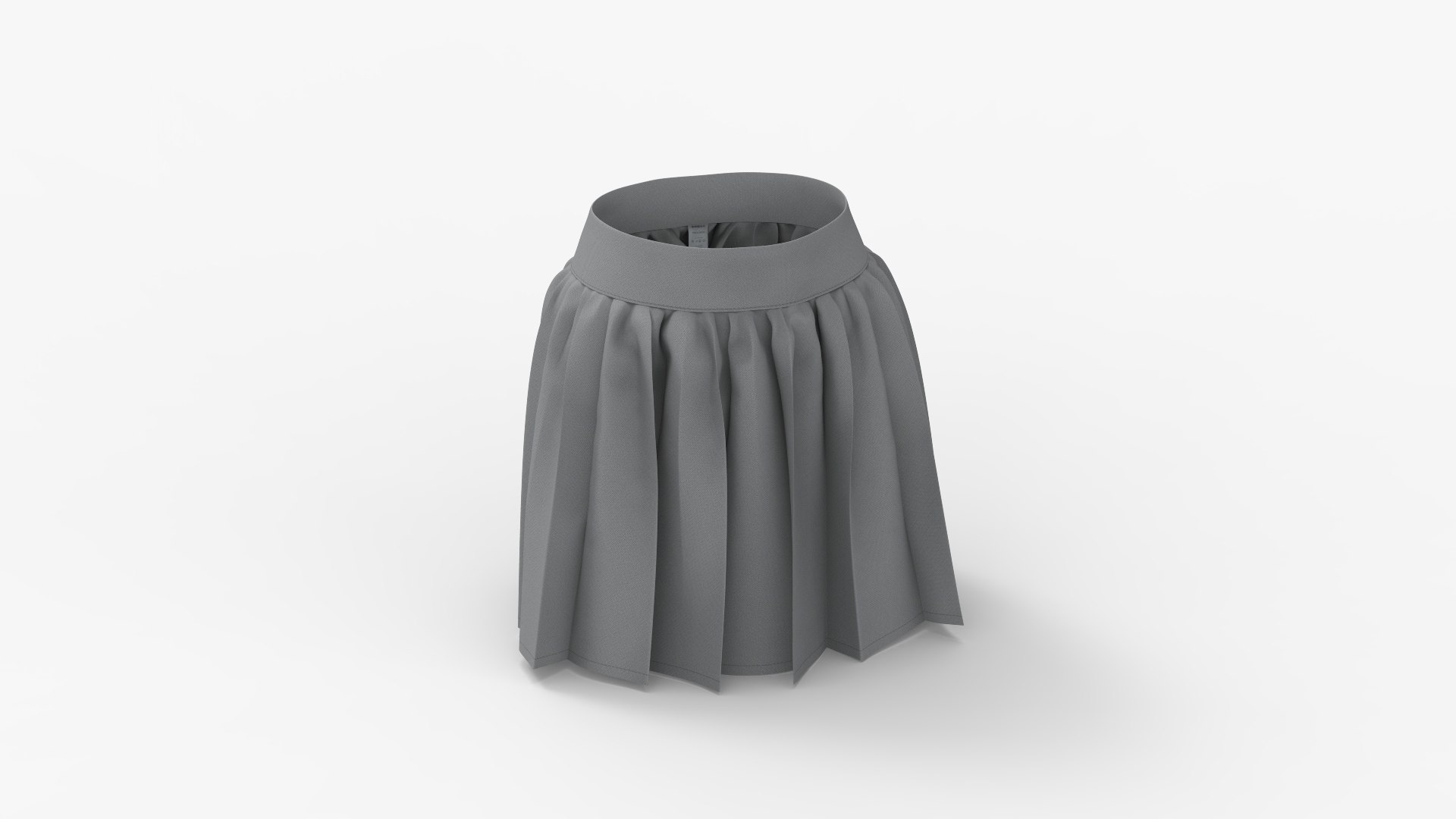 Pleated Skirt 3D Model - TurboSquid 2190451