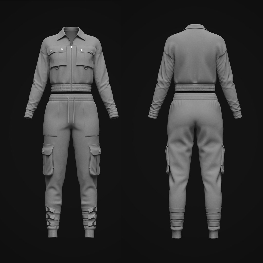 3D Model Women Tracksuits 3D Model - TurboSquid 2252394