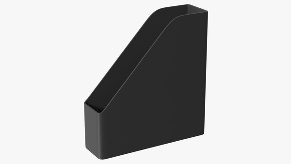 3D File Organizer Plastic Black - TurboSquid 1782460