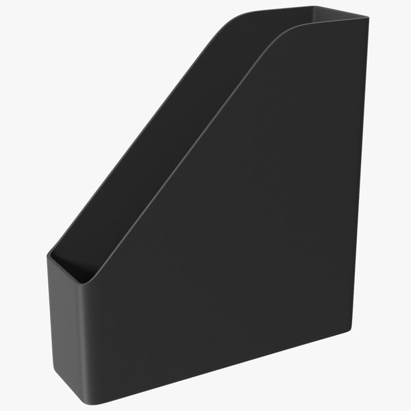 3D File Organizer Plastic Black - TurboSquid 1782460