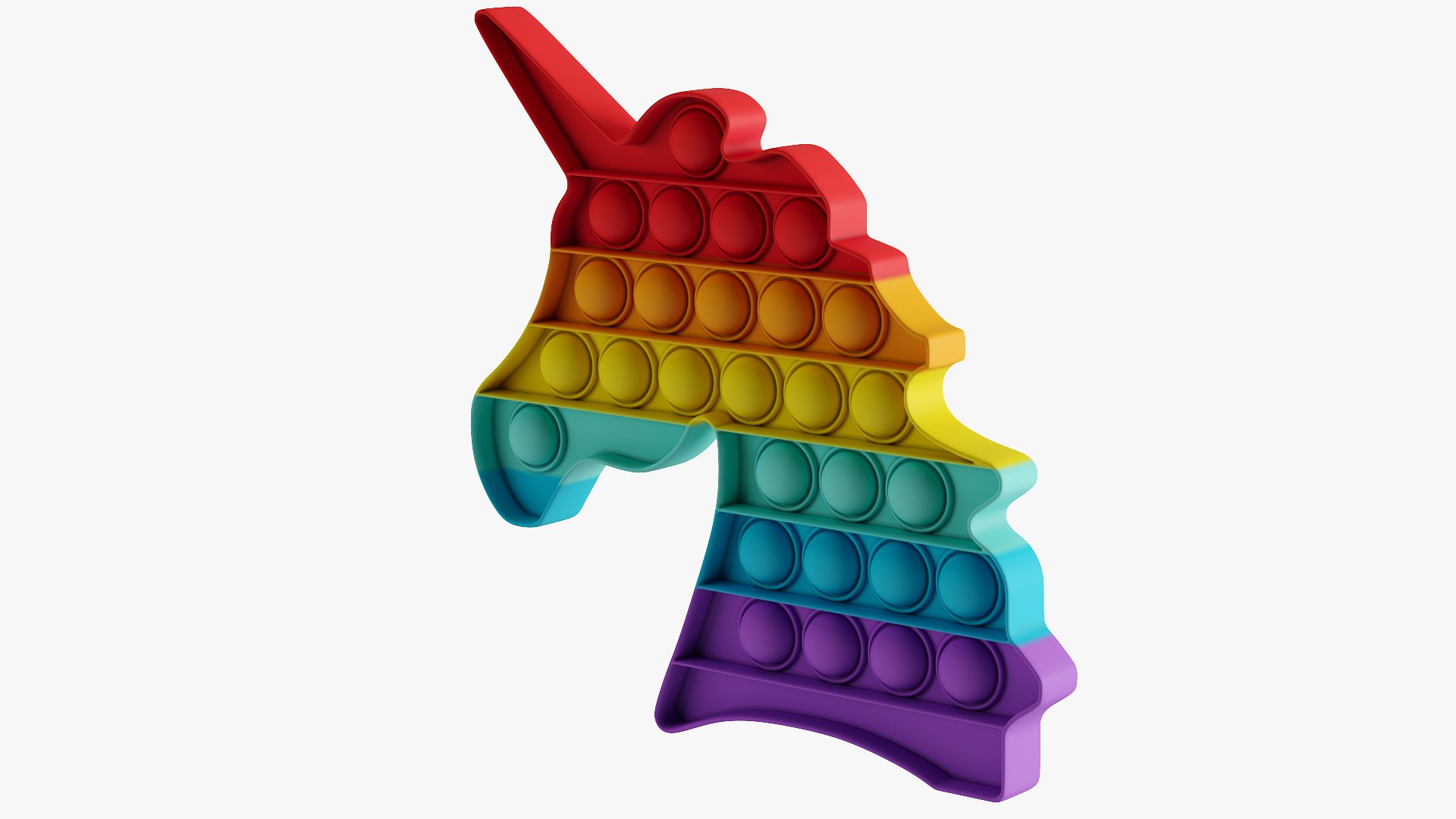 3D Popit Unicorn Model - TurboSquid 1792600