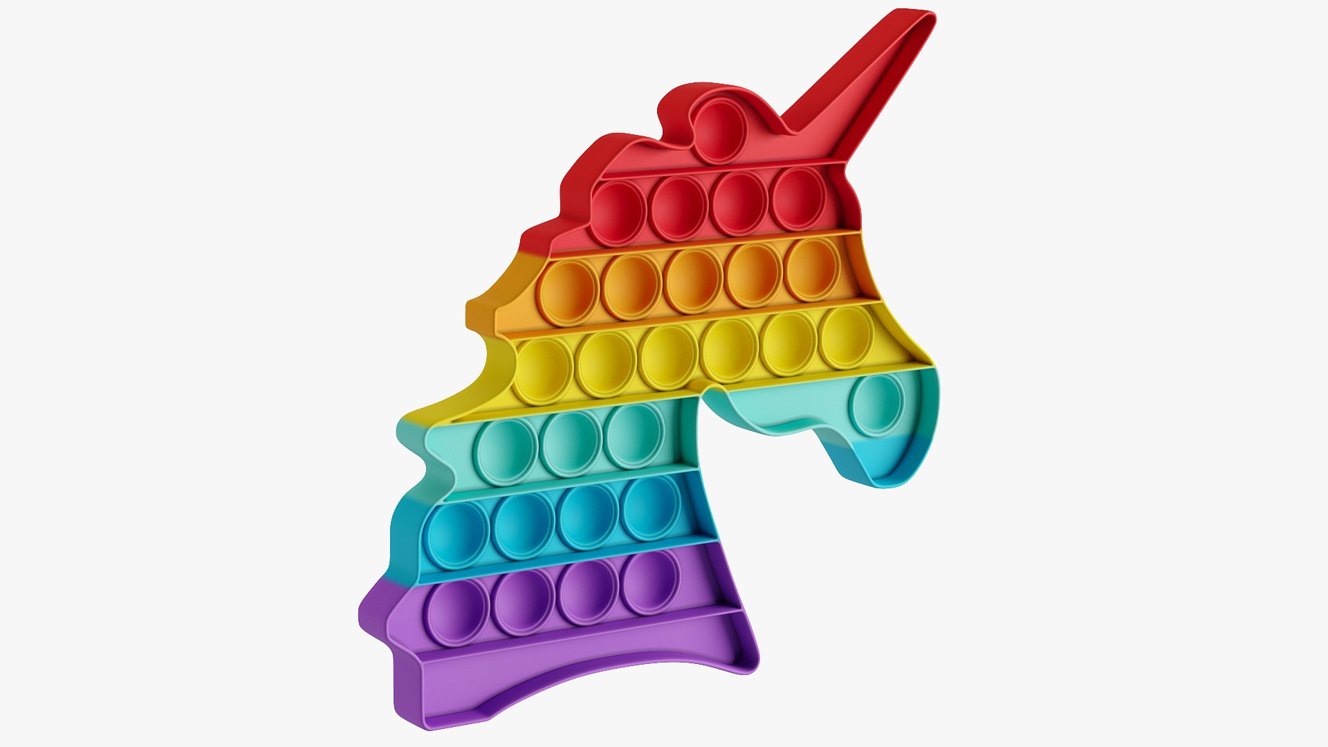 3D Popit Unicorn Model - TurboSquid 1792600