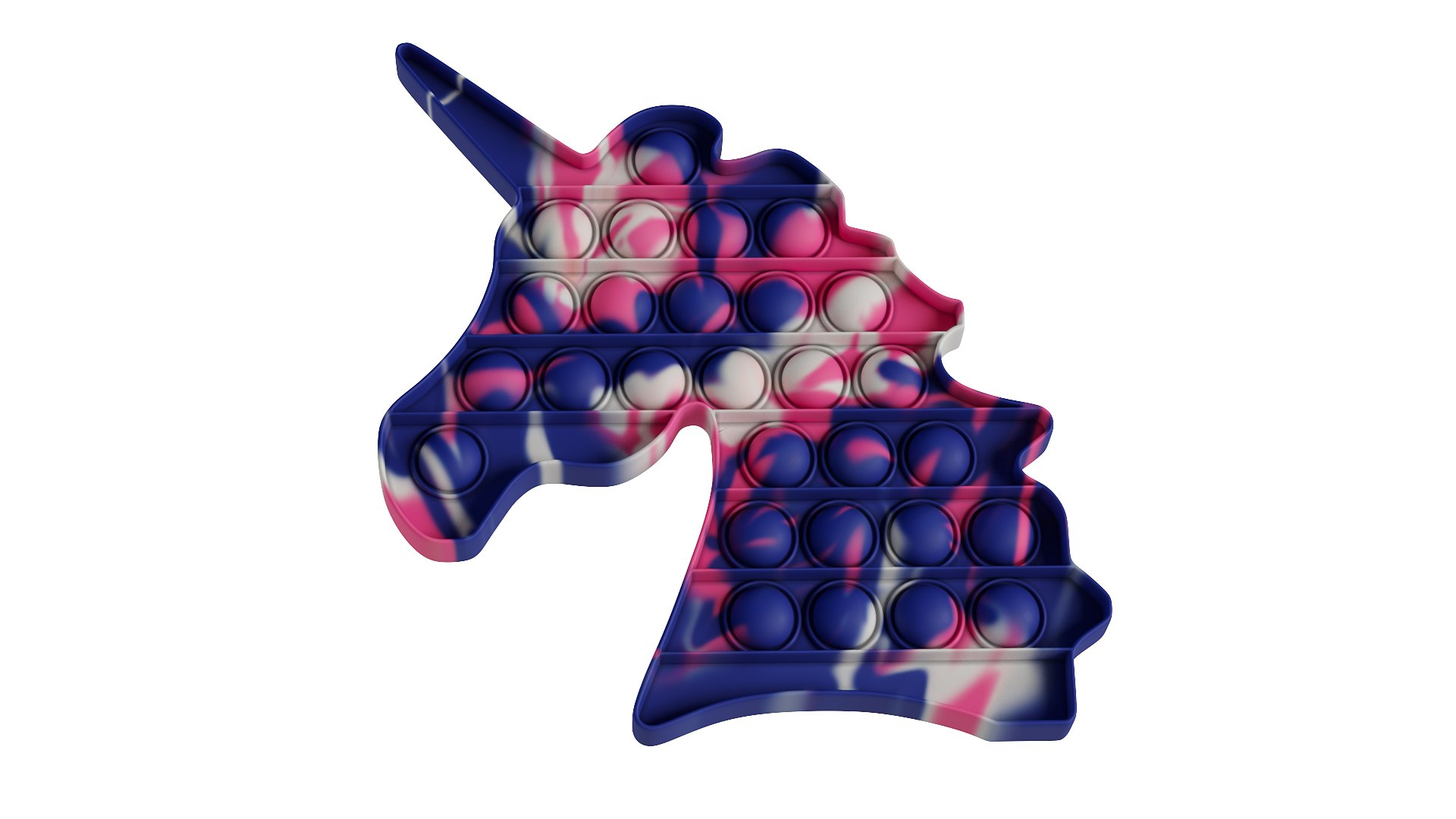 3D Popit Unicorn Model - TurboSquid 1792600