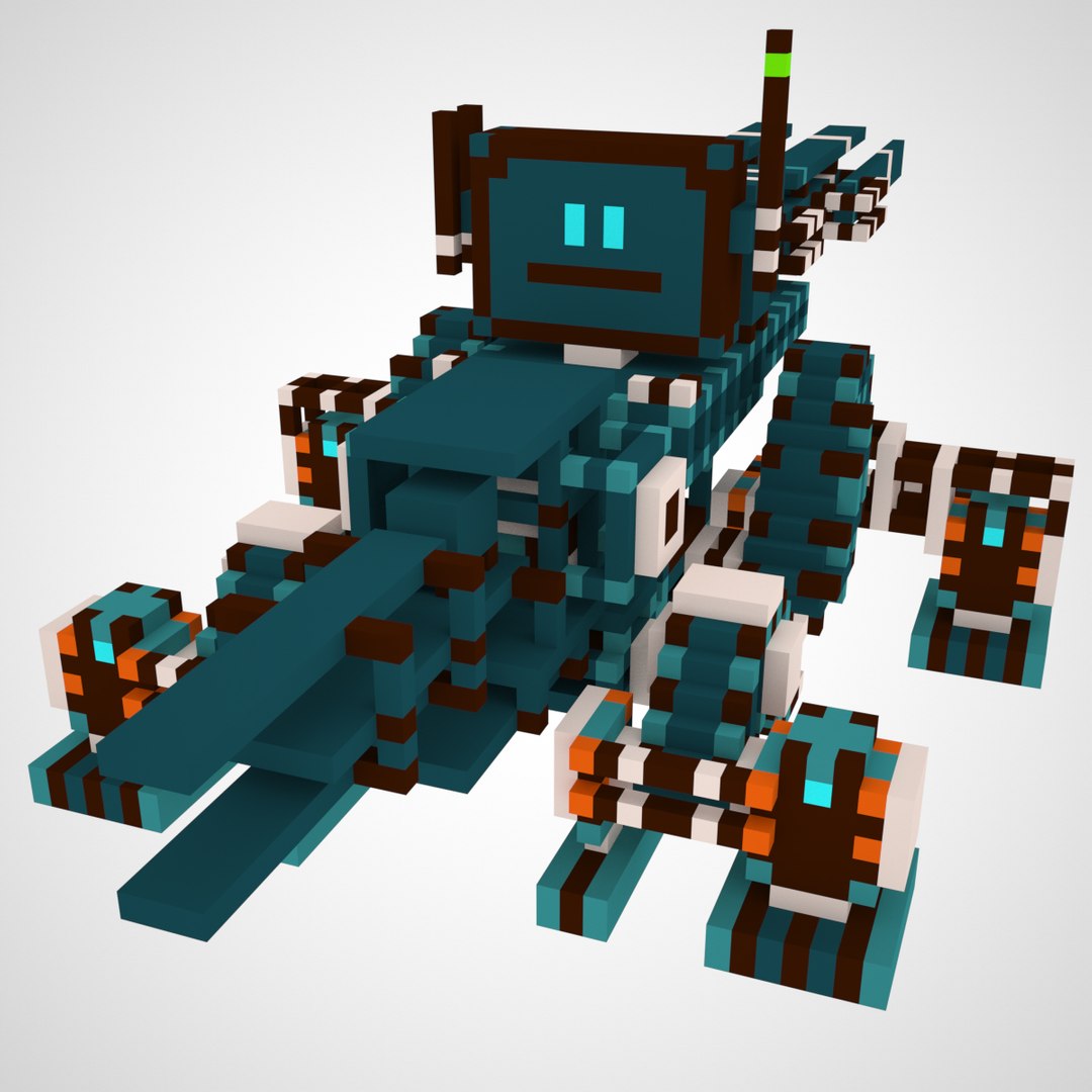 free obj mode pixcel robot