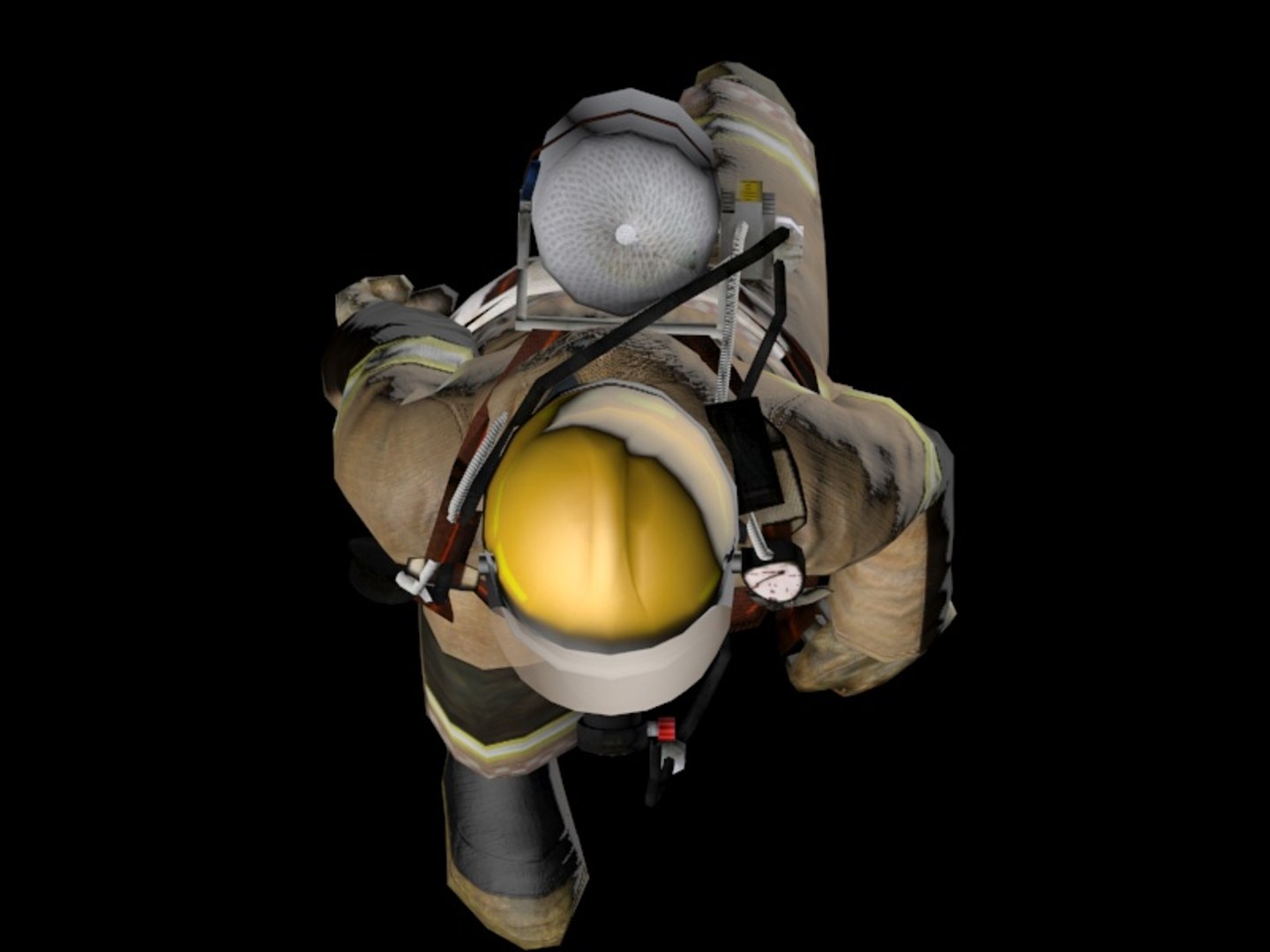 3d Fireman Man