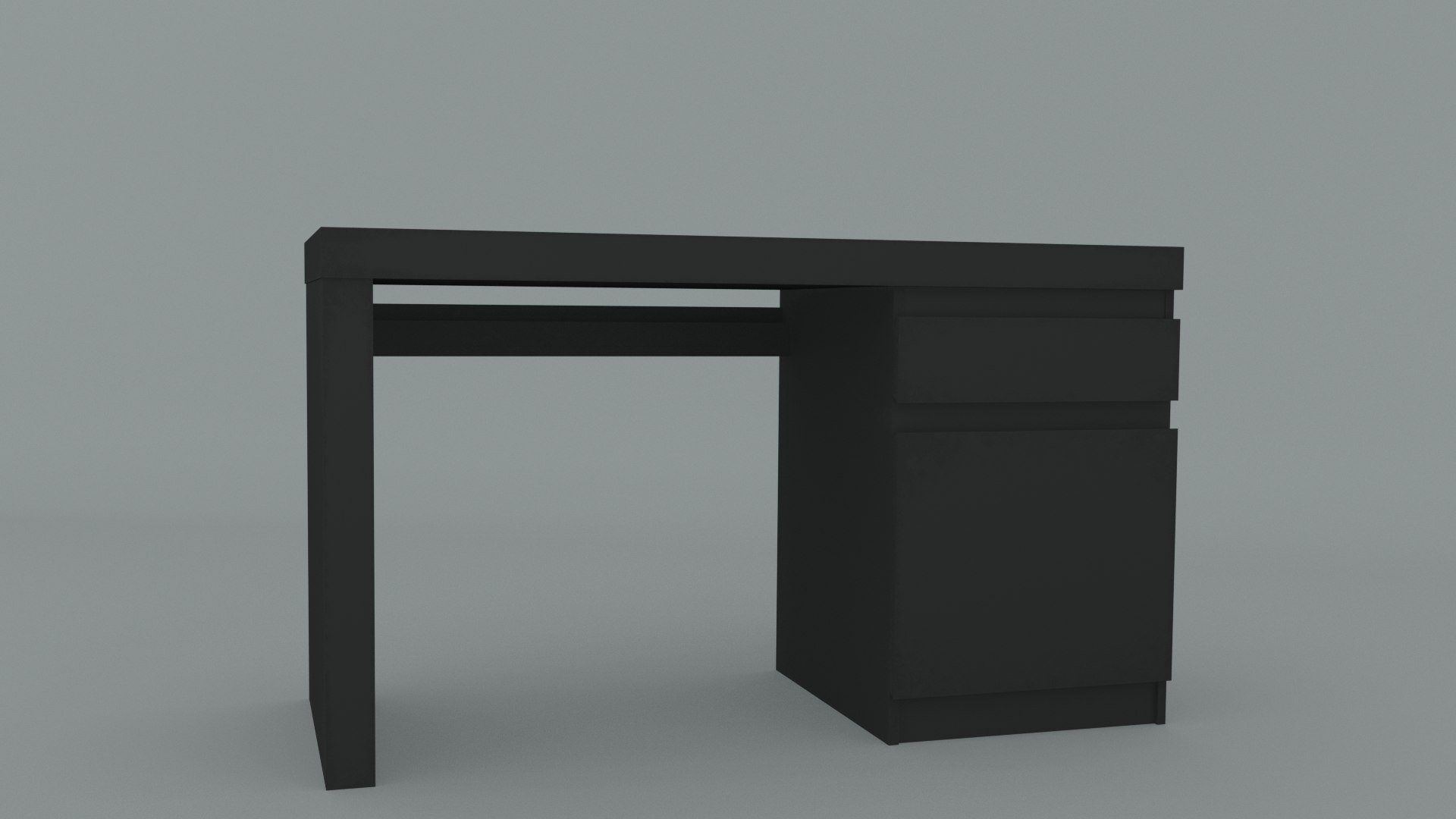 3d Model Simple Desk