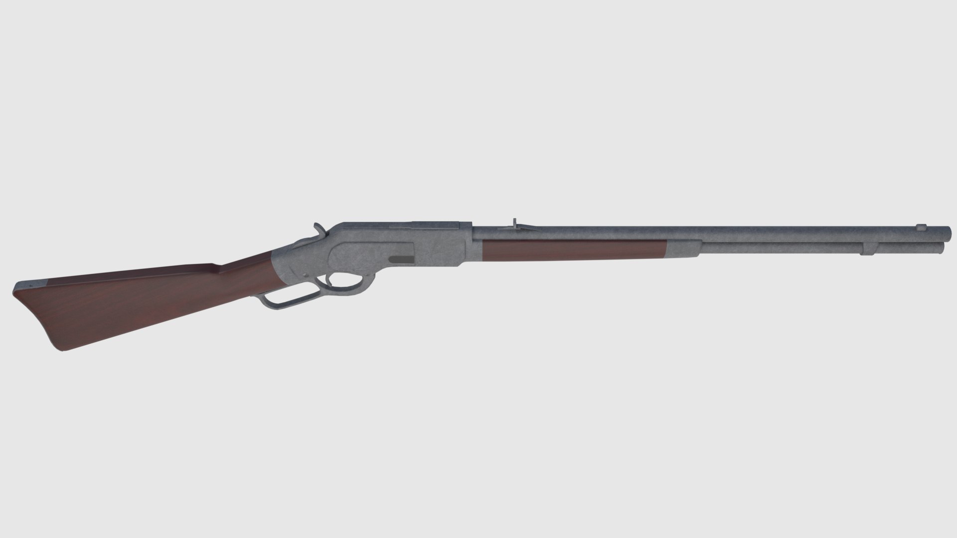 3d Model Ready Winchester Rifle