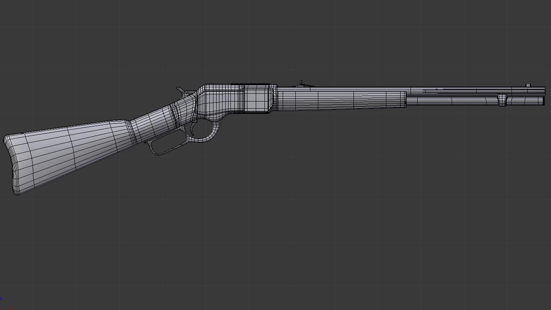 3d Model Ready Winchester Rifle