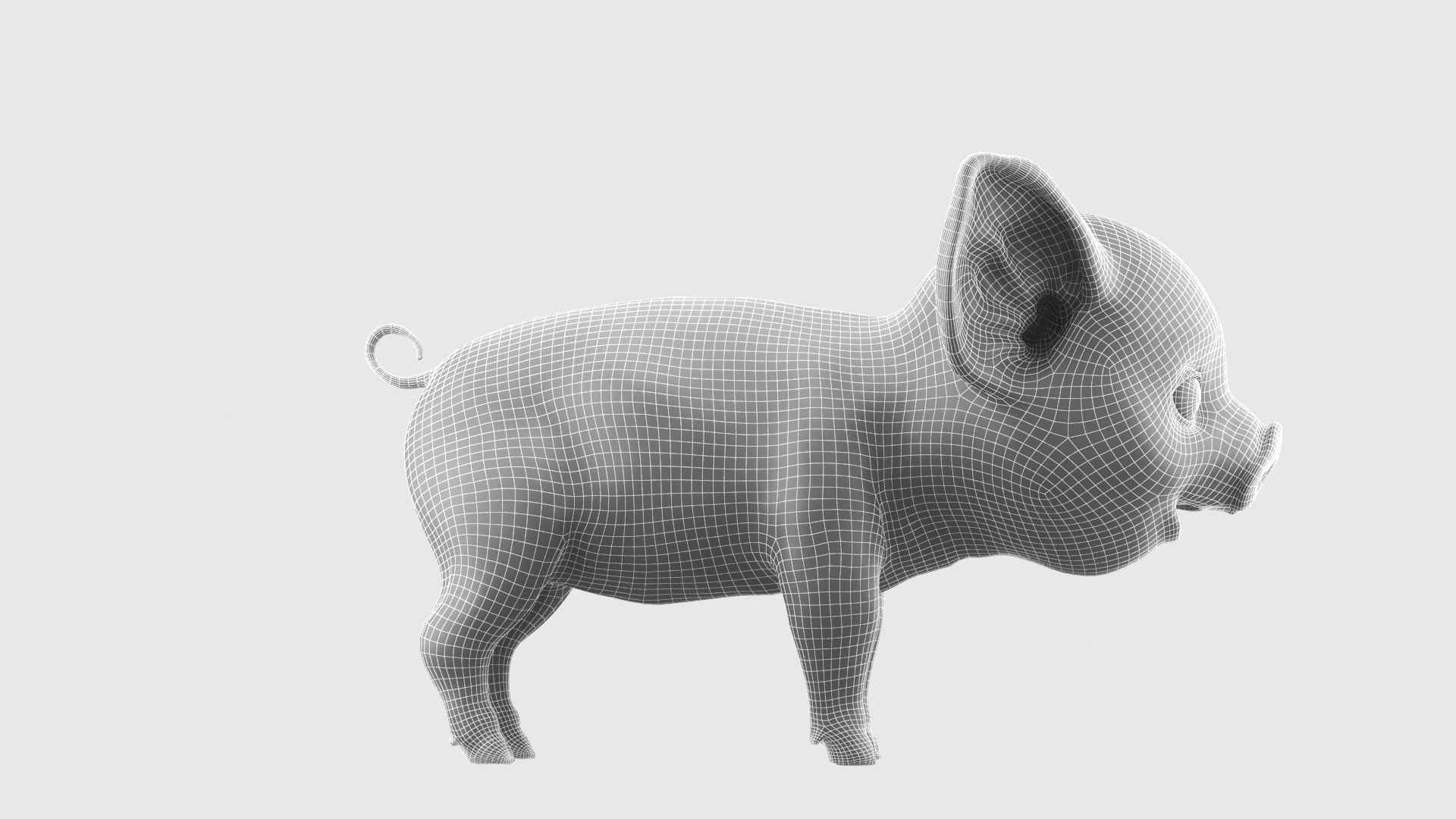 Cartoon Piglet 3D Model - TurboSquid 1818791