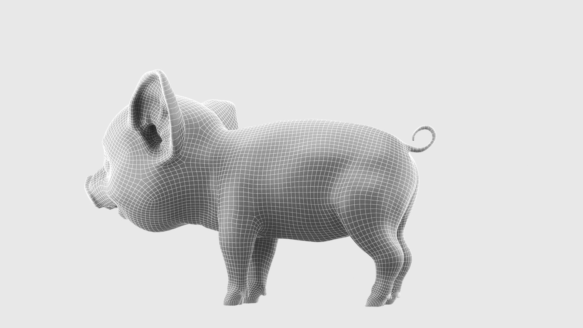 Cartoon Piglet 3D Model - TurboSquid 1818791