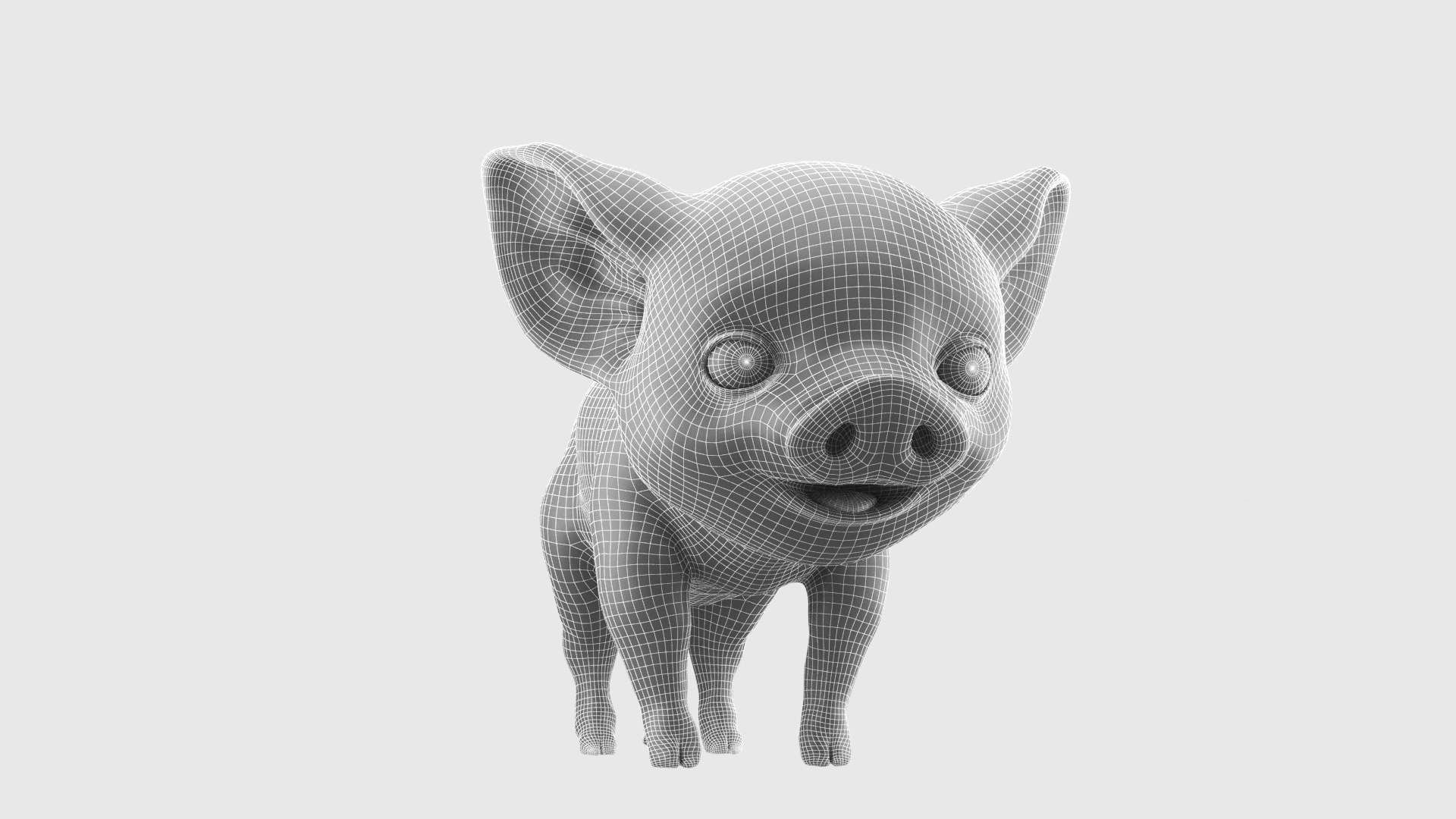 Cartoon Piglet 3D Model - TurboSquid 1818791
