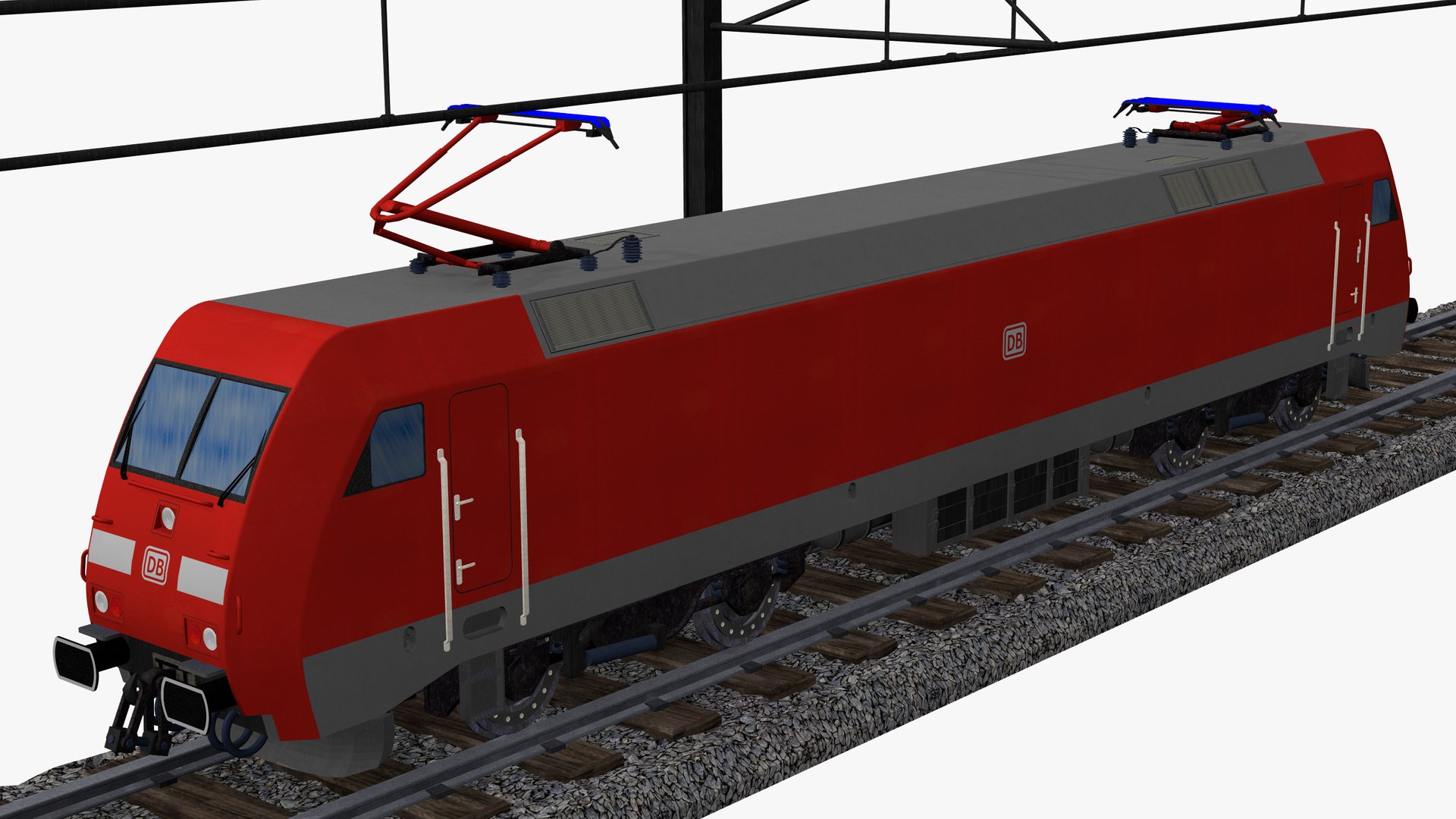 Db Class 152 Electric Locomotive Traxx Family 3D Model - TurboSquid 2003893