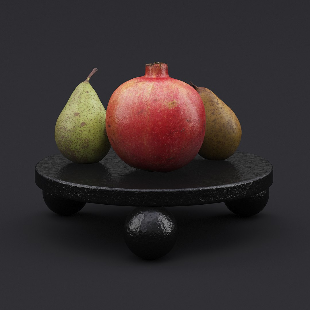 3D Fruit Plate II - TurboSquid 2110554