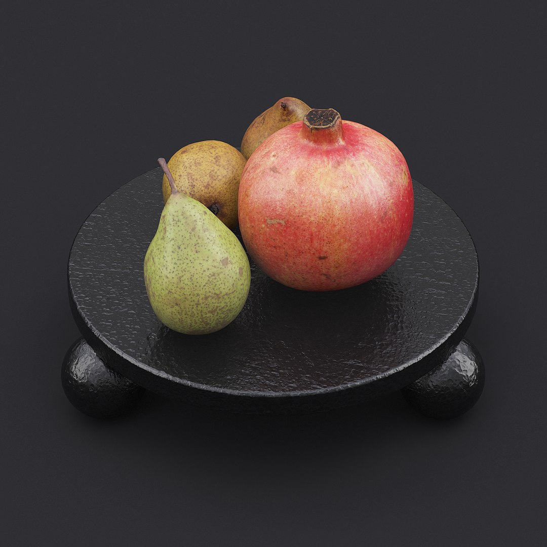 3D Fruit Plate II - TurboSquid 2110554