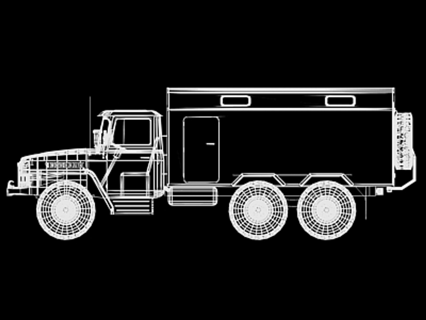 3d Ural 375 Ural-375 Model