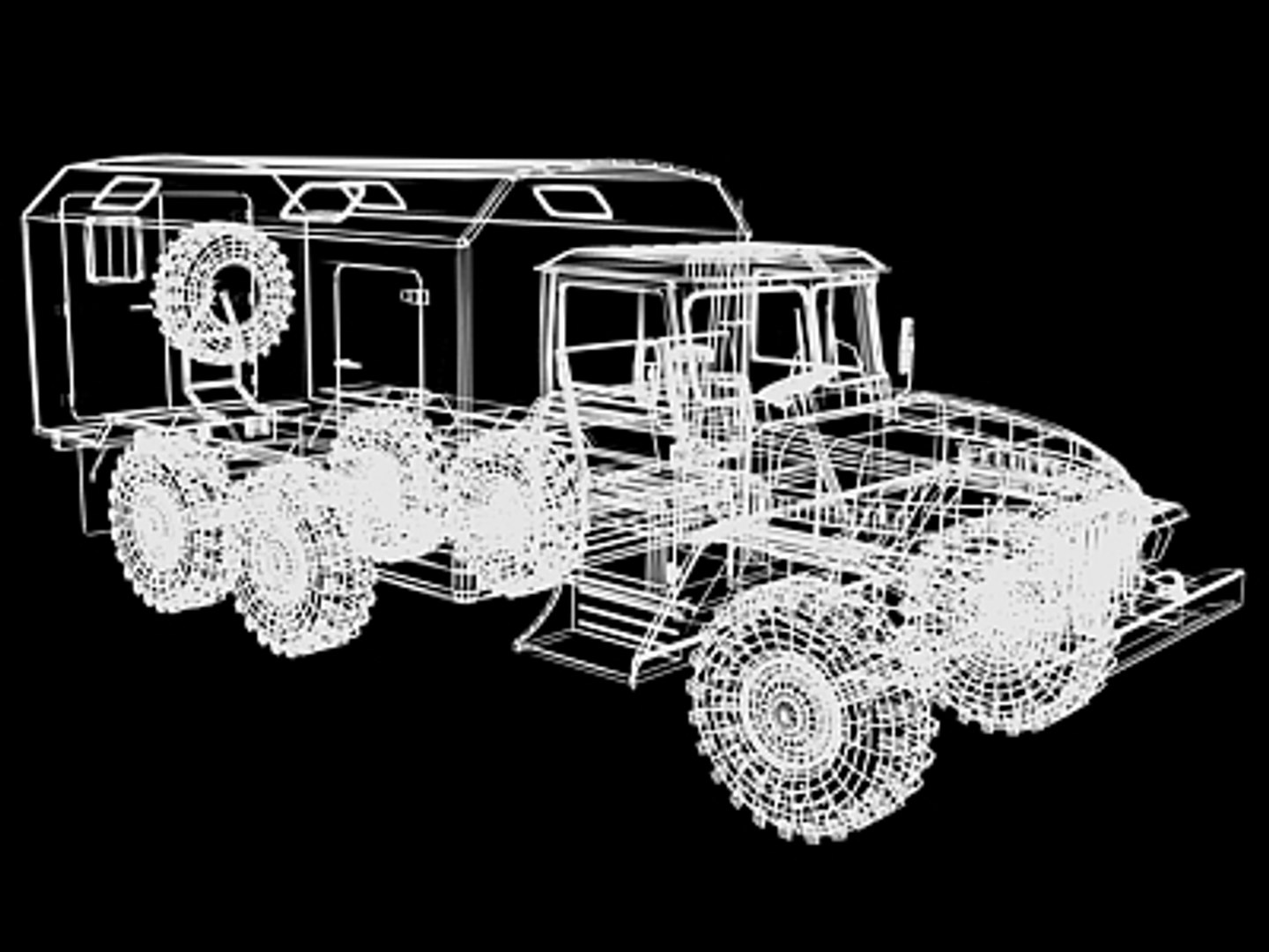 3d Ural 375 Ural-375 Model