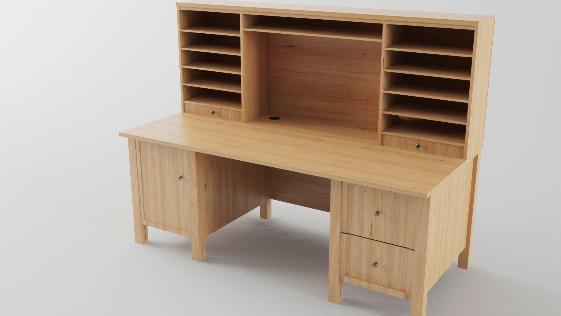 3d computer desk model