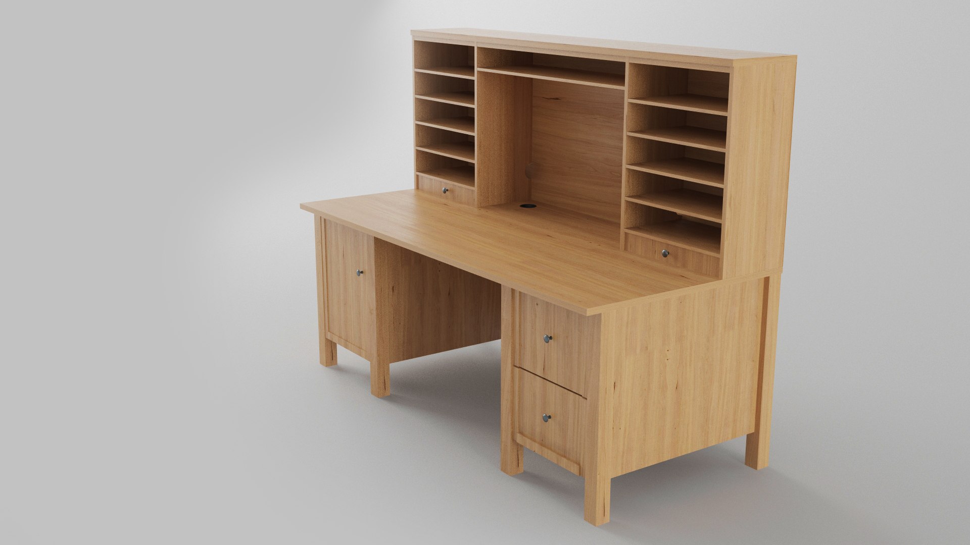 3d computer desk model