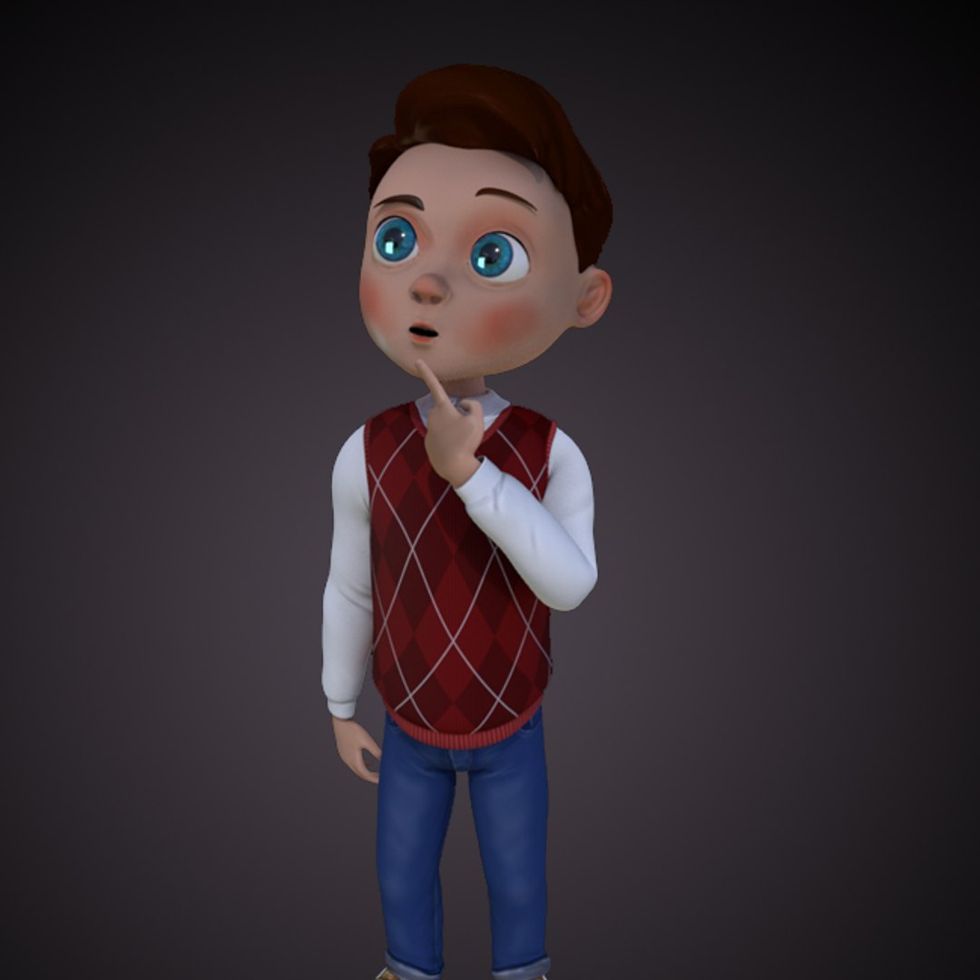 Boy Schoolboy School Model - TurboSquid 1450195