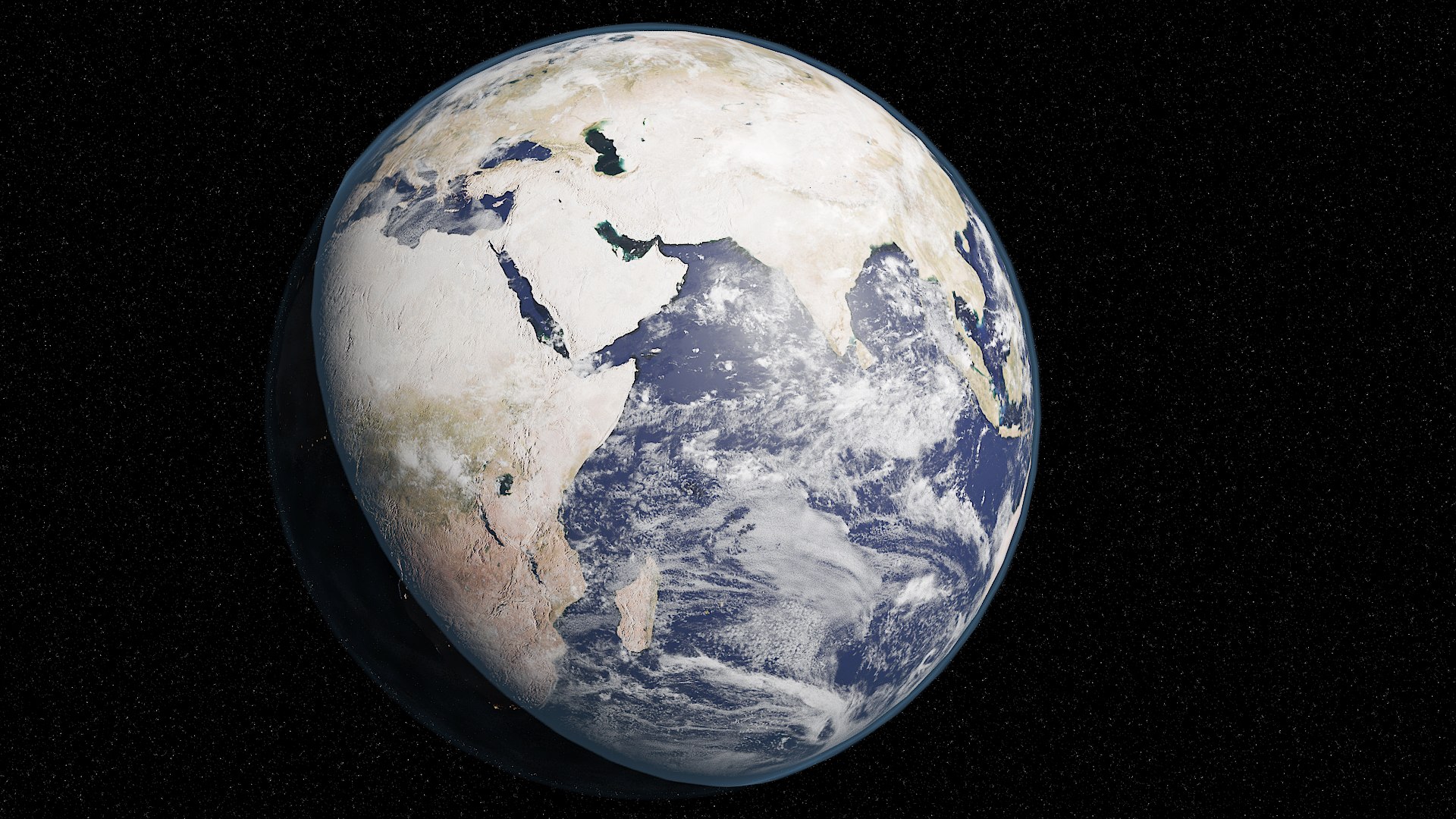 Realistic Earth With Clouds And Atmosphere 3D Model - TurboSquid 2248244