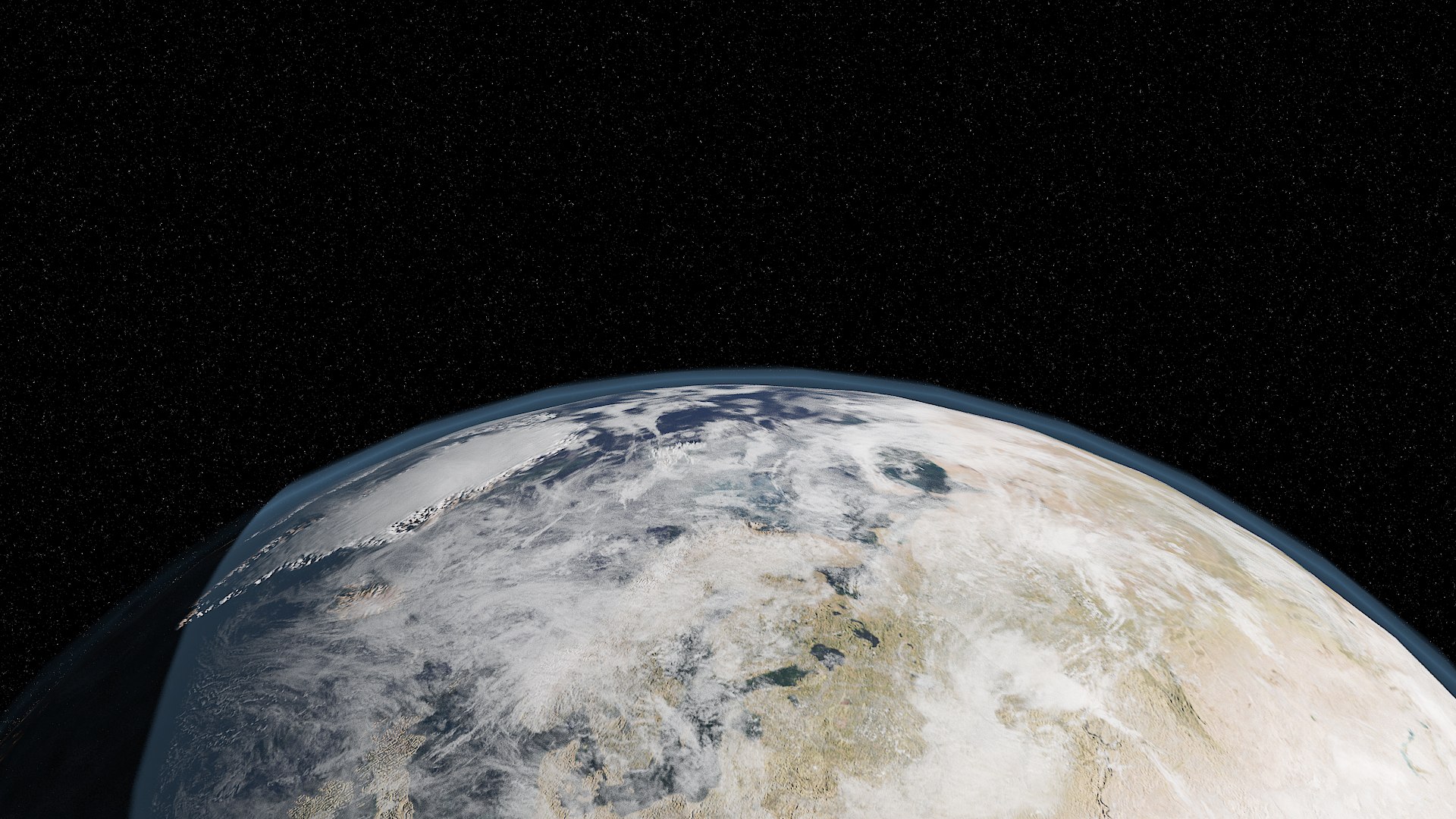 Realistic Earth With Clouds And Atmosphere 3D Model - TurboSquid 2248244