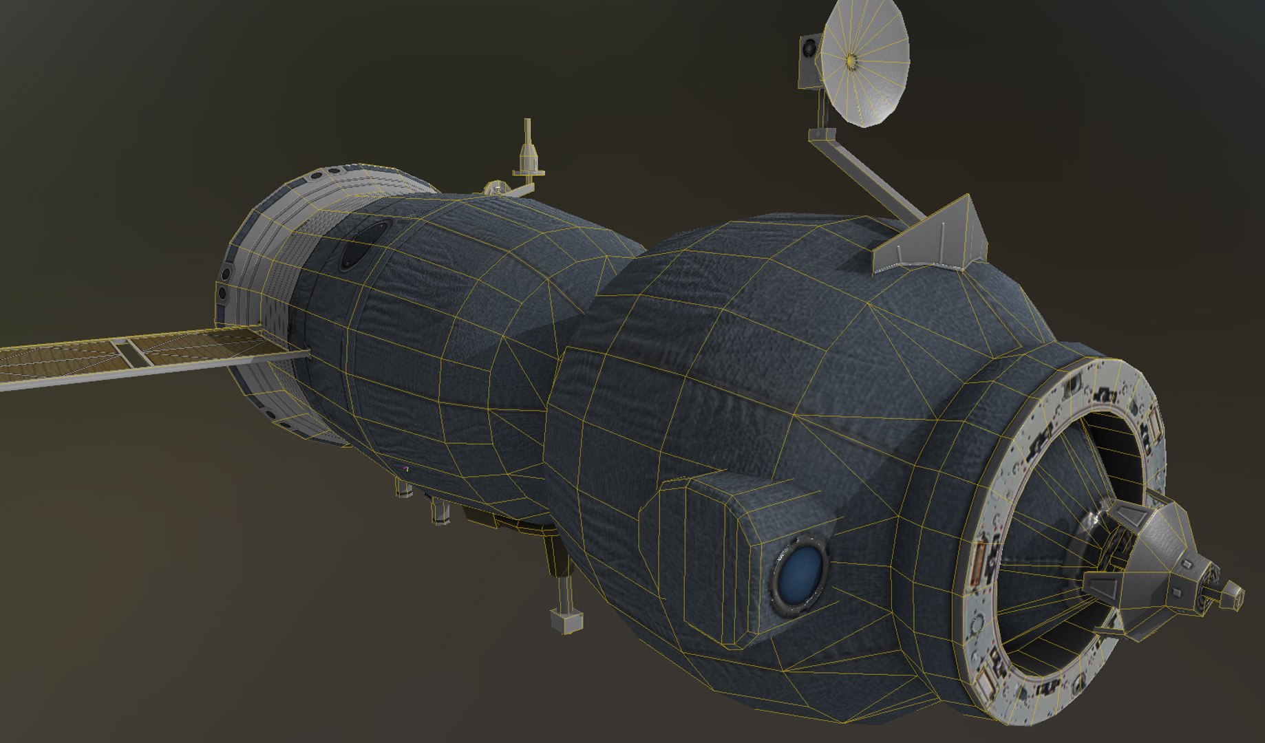 3d soyuz space station model
