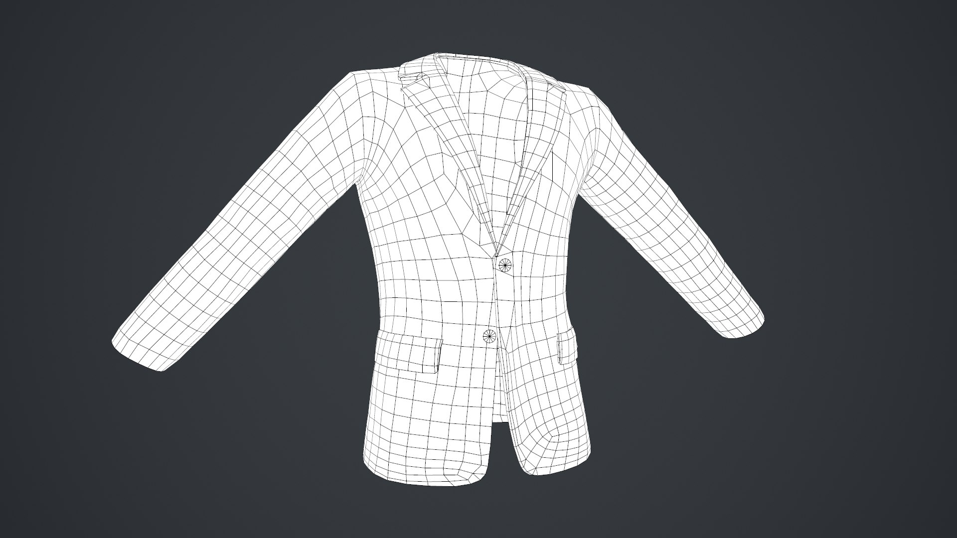3D model white blazer jacket - TurboSquid 1616066