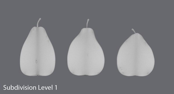 3d pear cross section