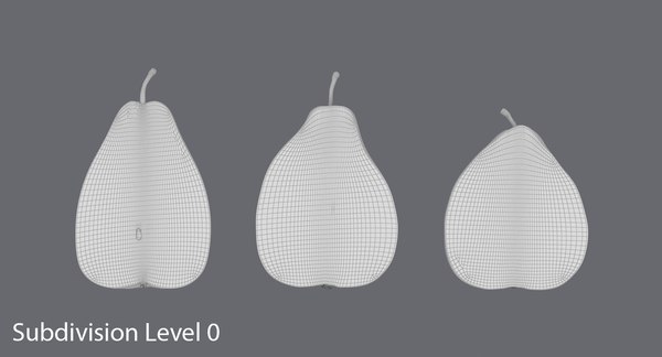 3d pear cross section