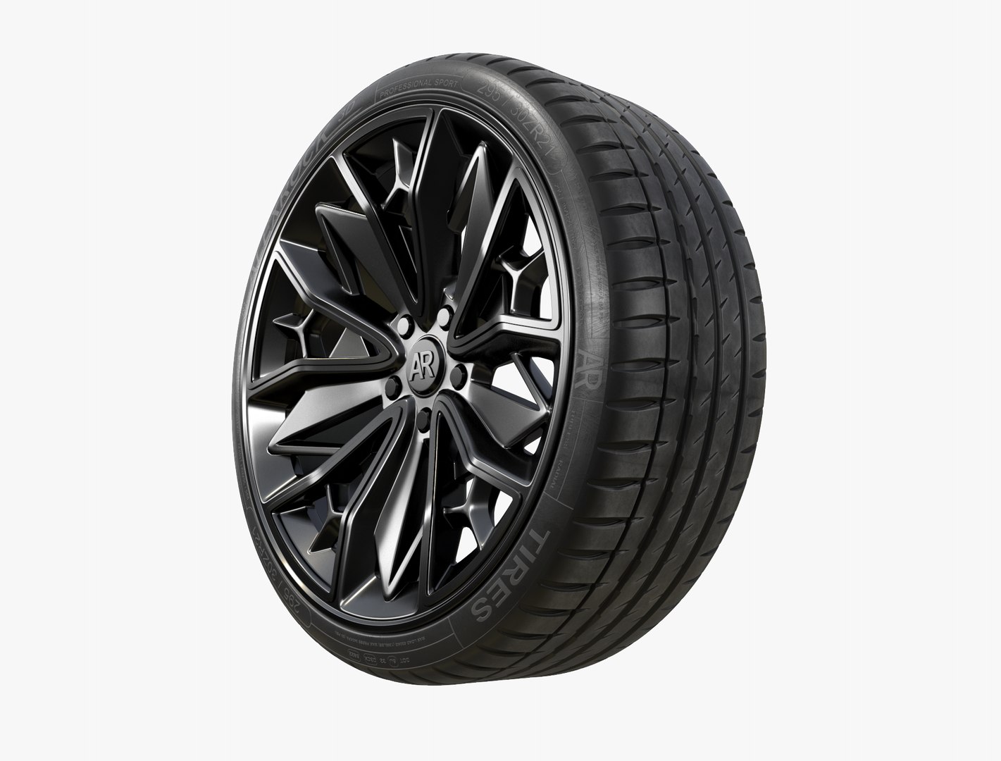 3D Car Tire And Rim - TurboSquid 2329084