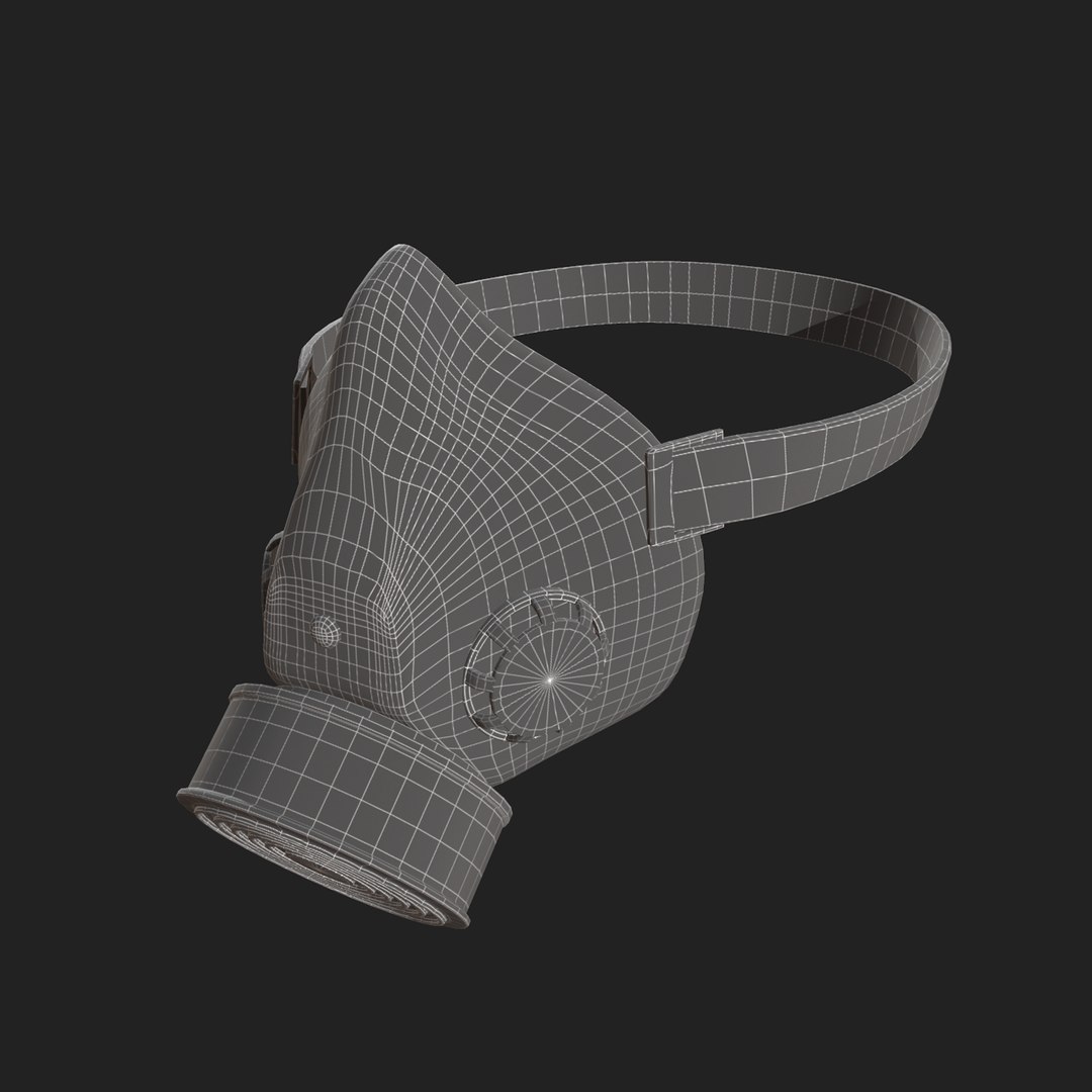Gas mask model - TurboSquid 1522588