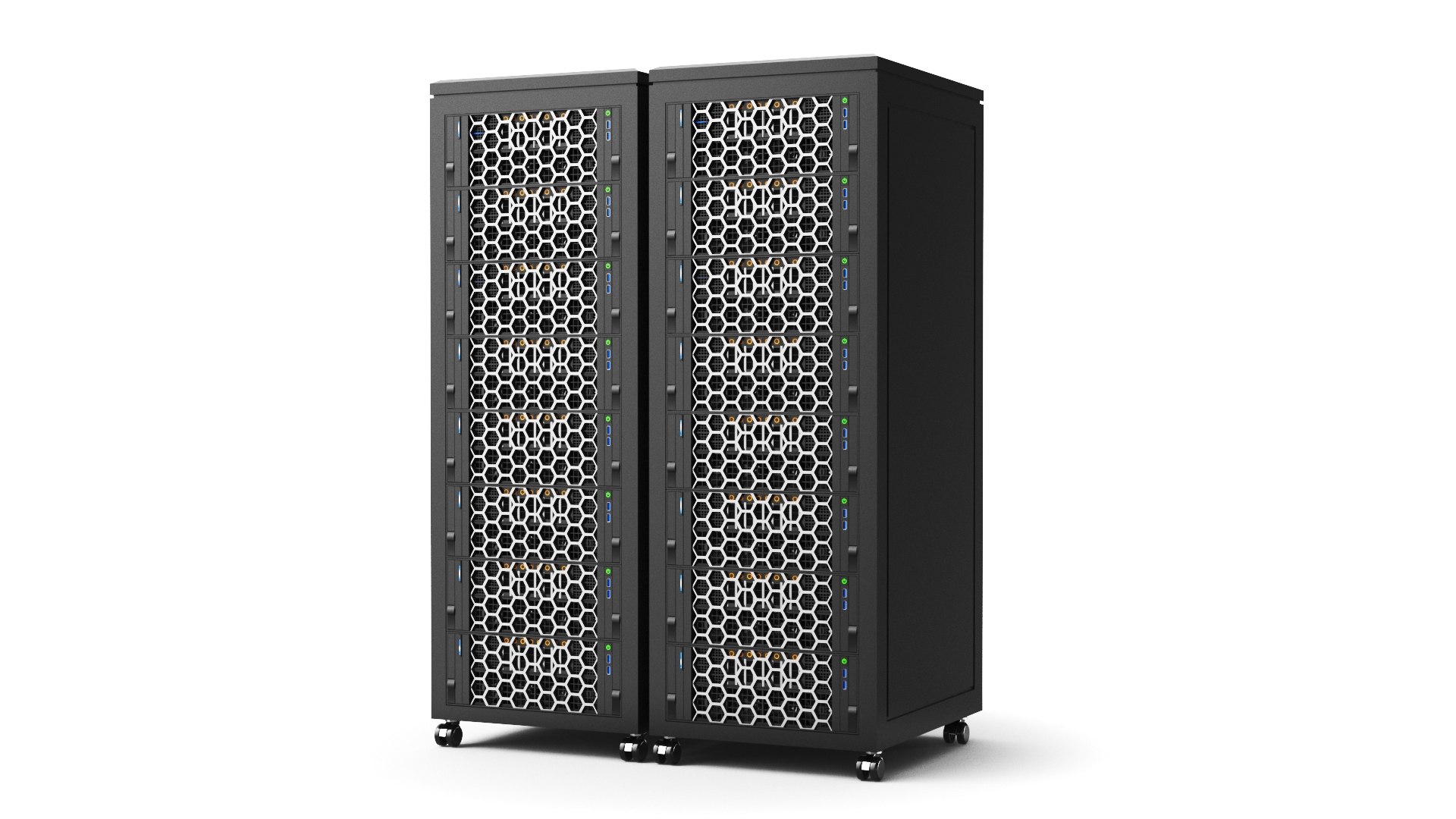 3D Detailed Server Rack 02 - TurboSquid 2274957